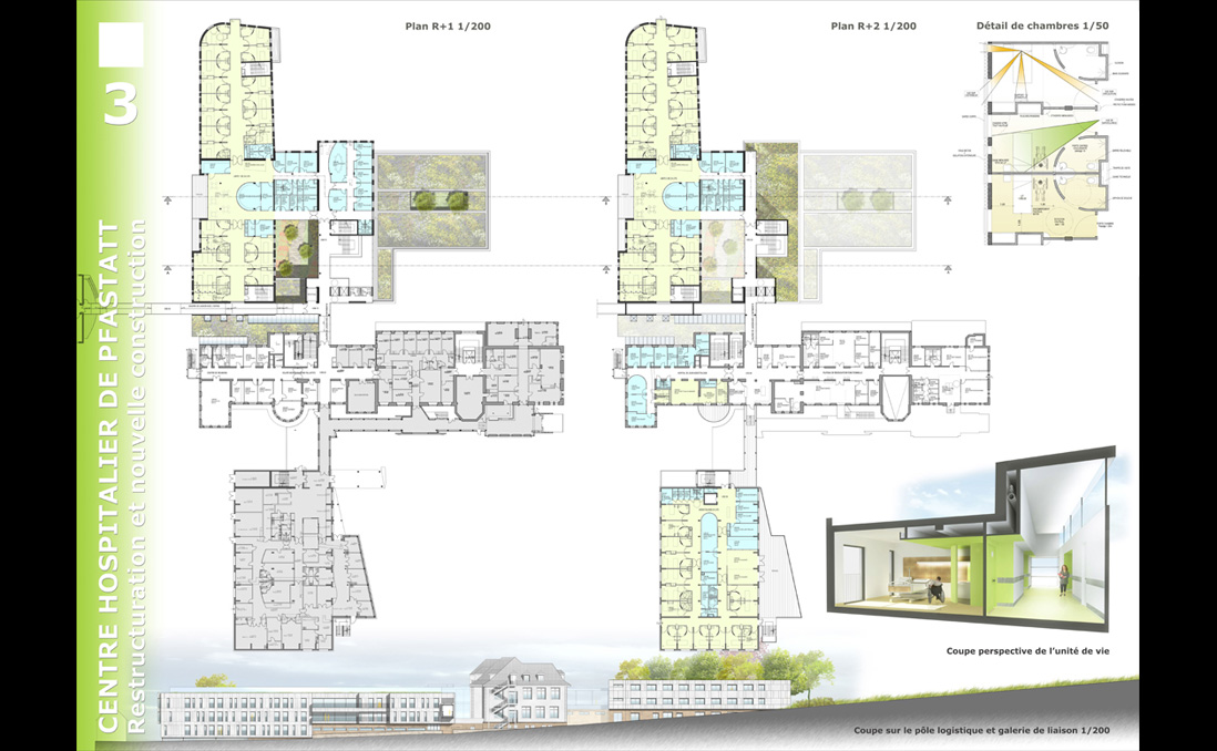 Mongiello & Plisson - Restructuration du Centre Hospitalier / Pfastatt ...